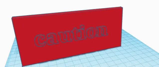 caution sign by Jackman | Download free STL model | Printables.com