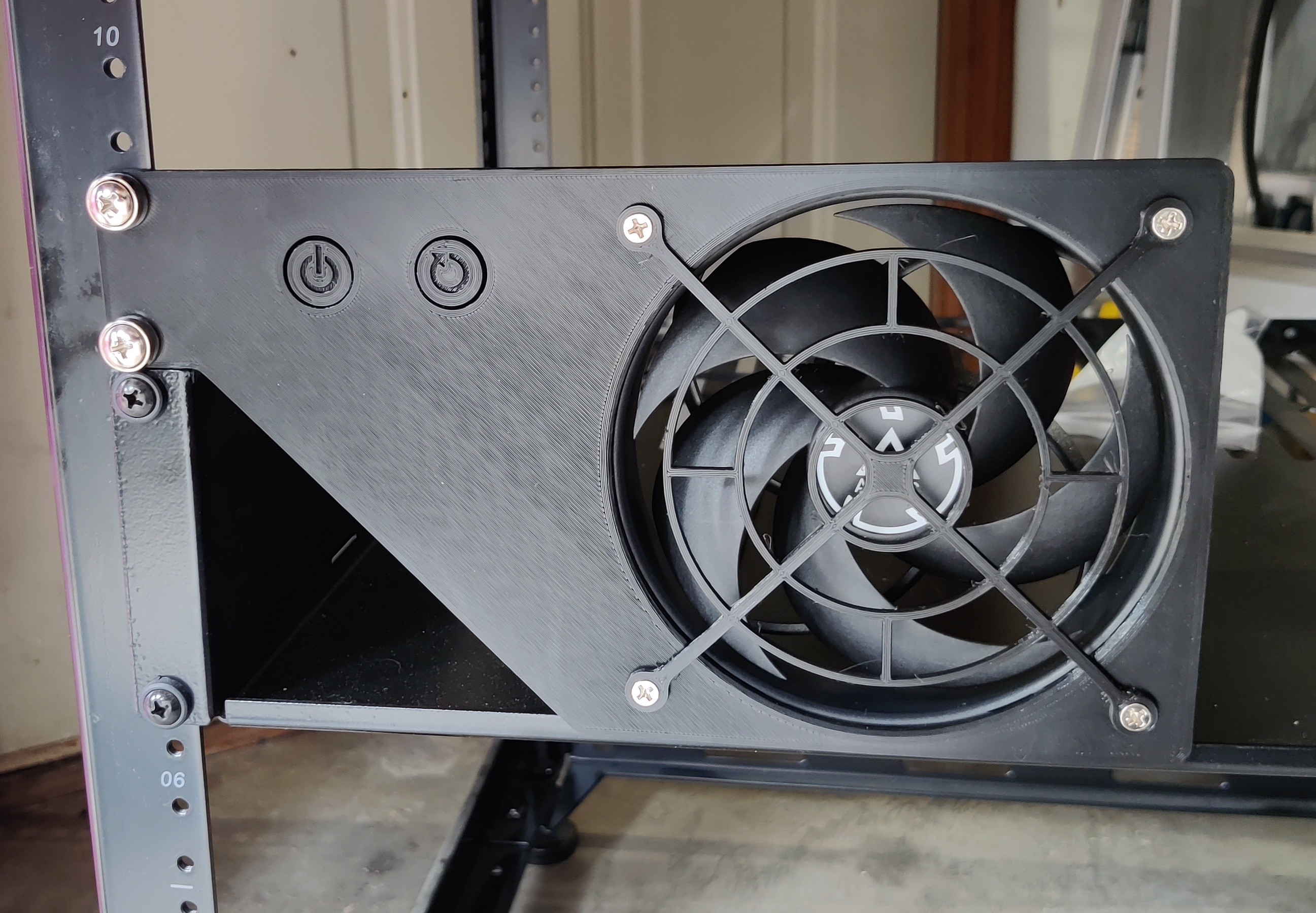 Rackmount 120mm Fan Bracket by WookieEngineering | Download free STL ...