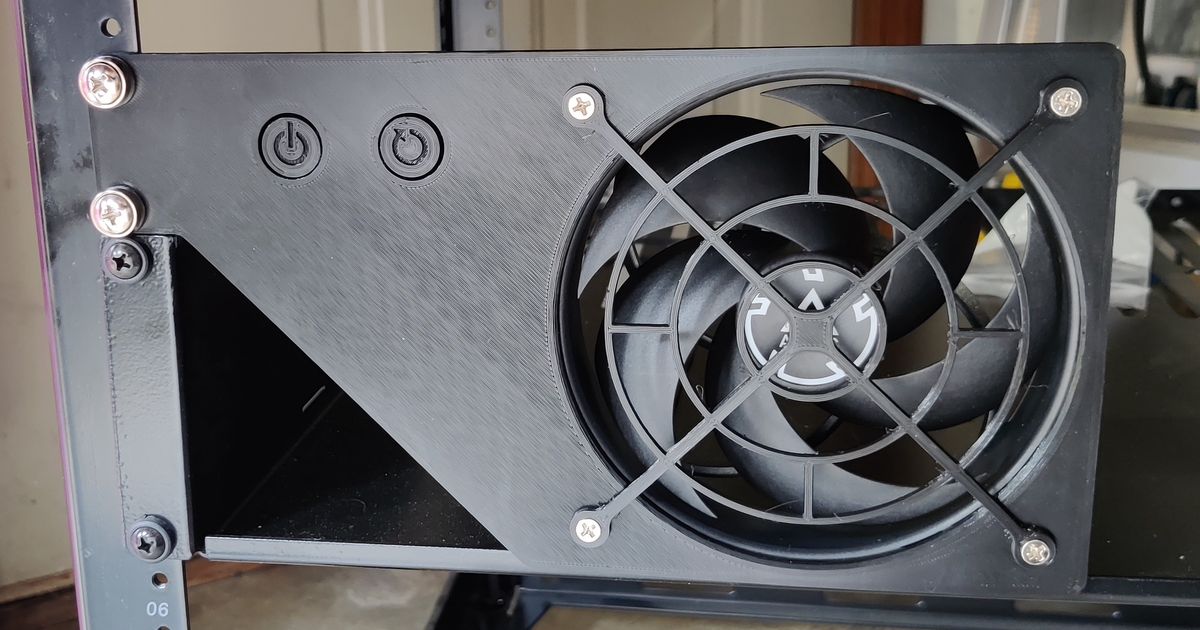 Rackmount 120mm Fan Bracket by WookieEngineering | Download free STL ...