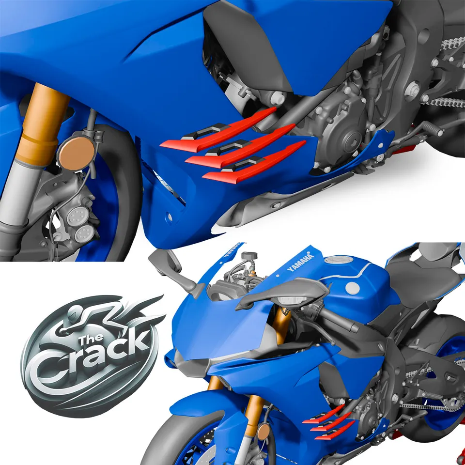 WINGLET/SPOILER MOTORCYCLE -ALERON UNIVERSAL YAMAHA , KAWASAKI ,DUCATI ...