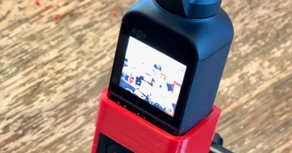 DJI Osmo Pocket GoPro Mount by Martin | Download free STL model ...