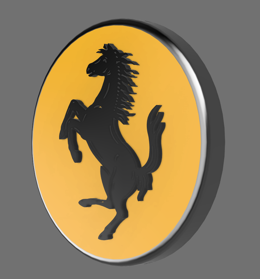 Ferrari logo for thrustmaster wheel badge by Ant | Download free STL ...