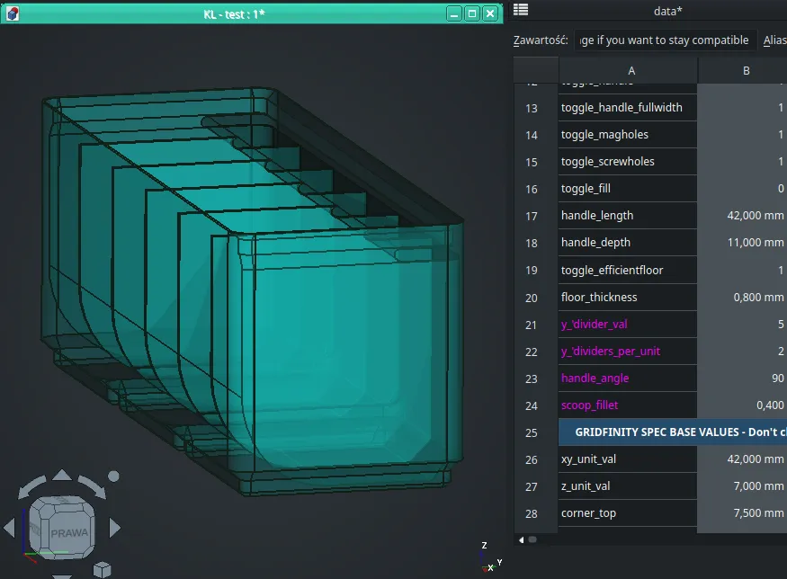 Upgraded parametric FreeCAD Template for Gridfinity Bins by Kaminter | Download free STL model ...
