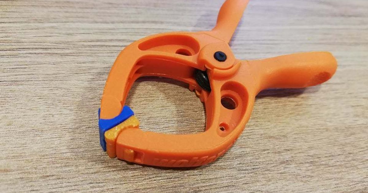 Wolfcraft microfix mini spring clamp jaw by n00by | Download free STL ...