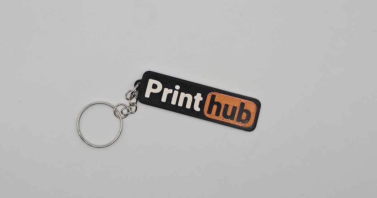 PrintHub Keychain (Remix) by FC2M3D | Download free STL model | Printables.com