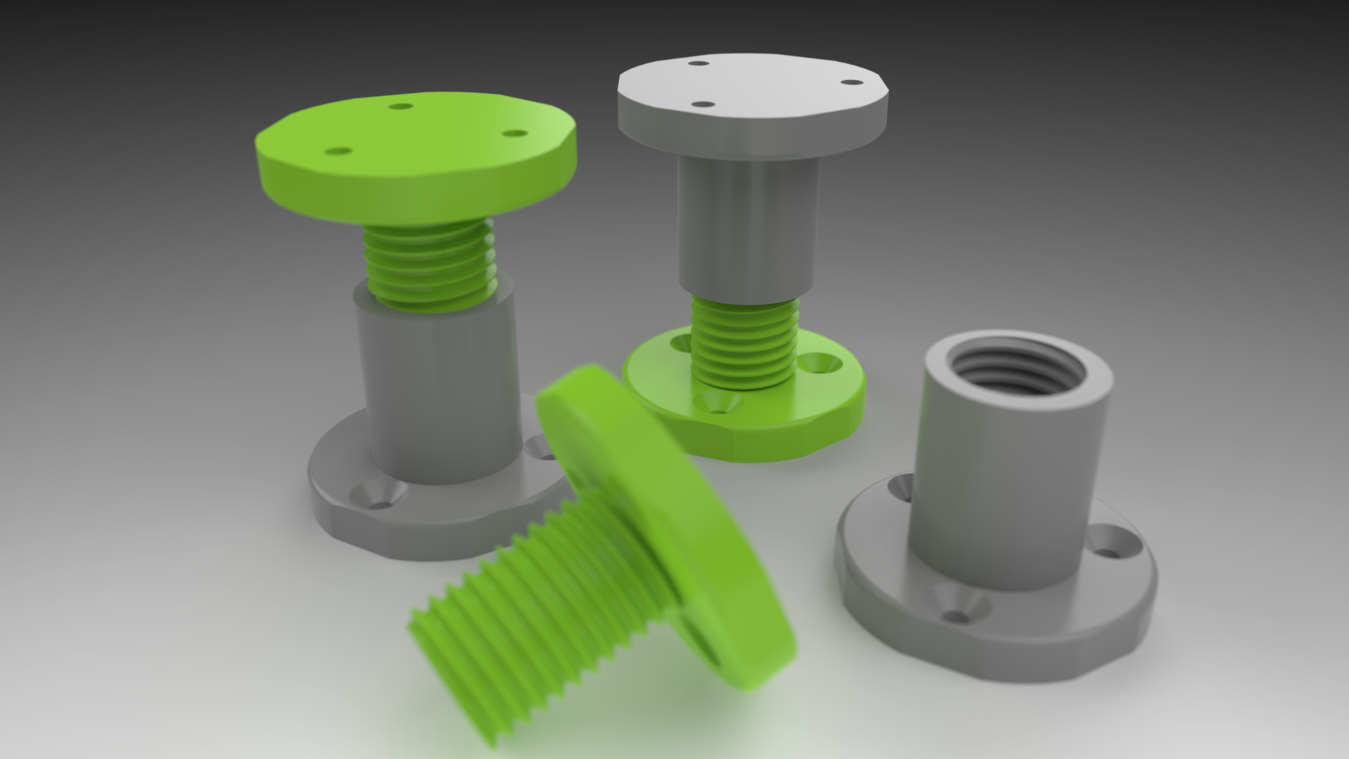 Adjustable Support / Furniture Leg (Easy to print) by Firstlayer Oy ...