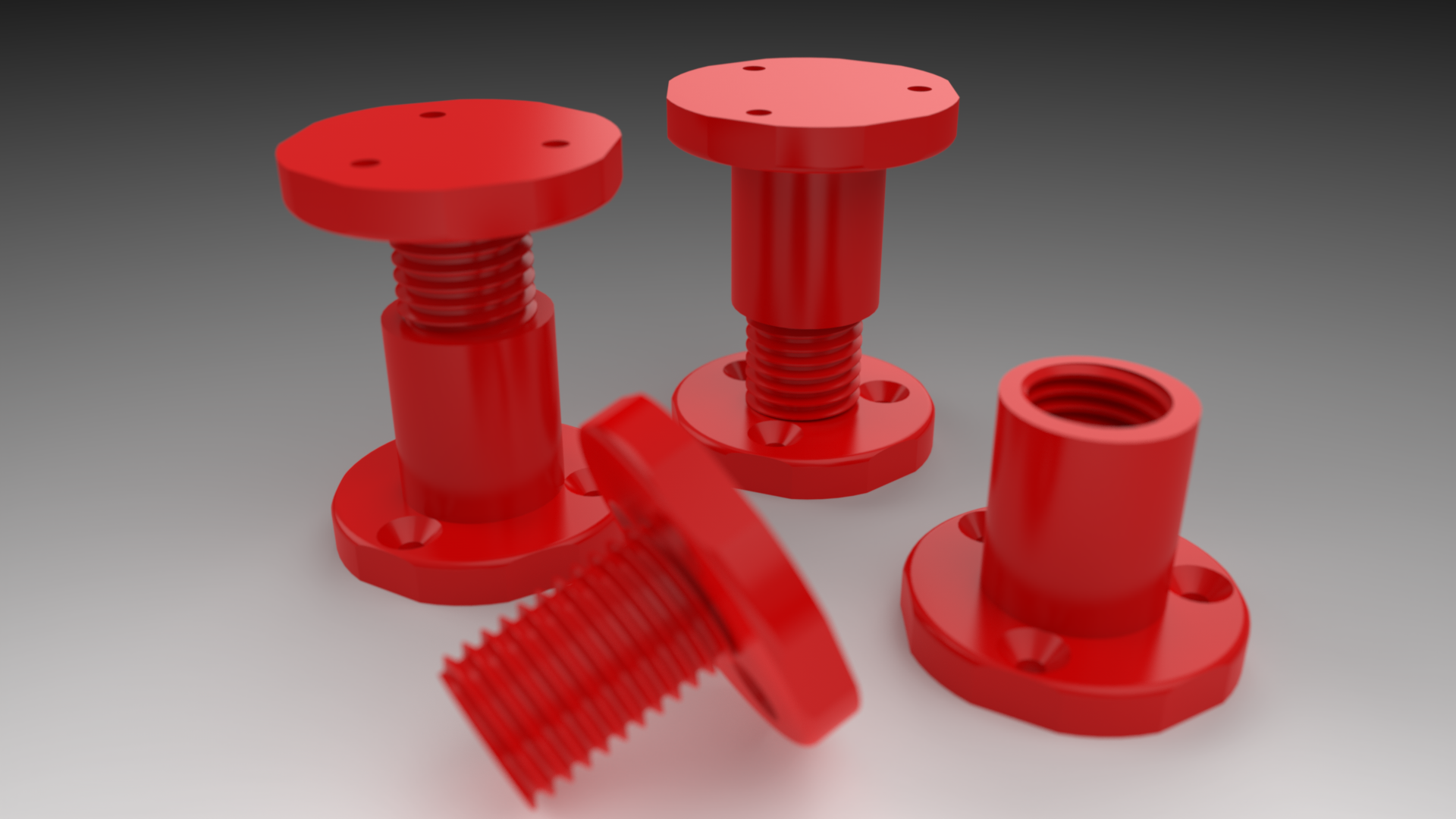 Adjustable Support / Furniture Leg (Easy to print) by Firstlayer Oy ...