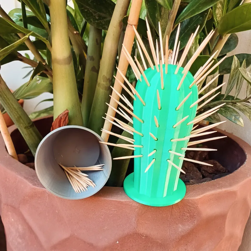 Cactus toothpick holder by Grayson Smith | Download free STL model ...