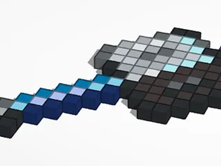 Minecraft Mace by Purple | Download free STL model | Printables.com