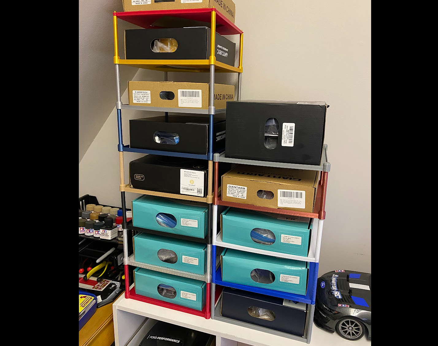 Stackable Spool Shelves by Broadnick | Download free STL model ...