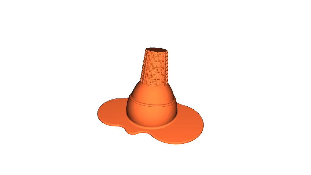 Melting Ice Cream Cone by LIG Computer | Download free STL model ...