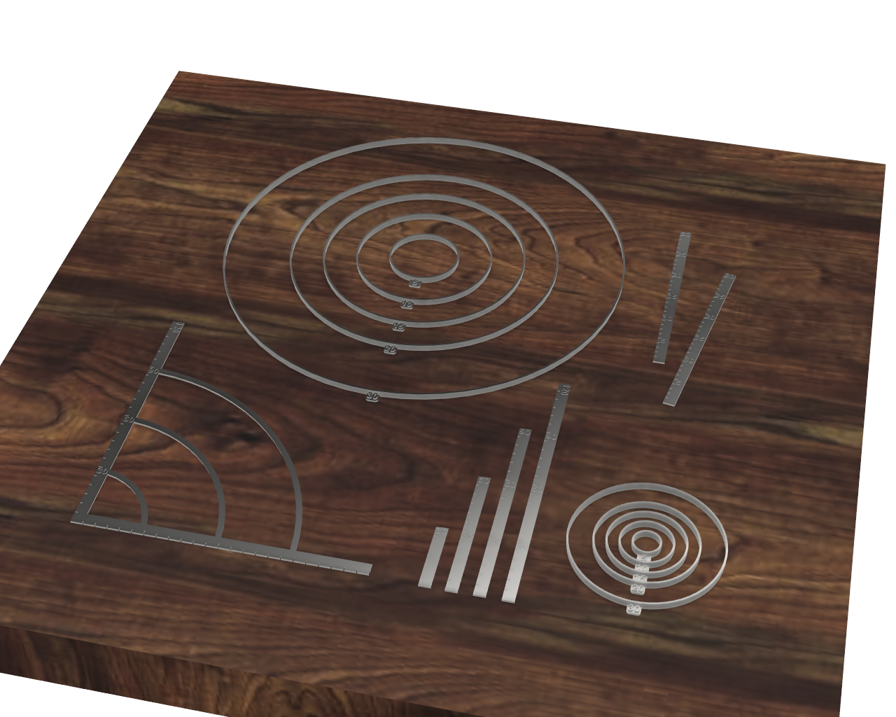 Rulers and spell effect range rings for Dungeons and Dragons - DND by ...