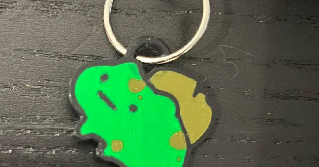 Bulbasaur Keychain by MQYO | Download free STL model | Printables.com