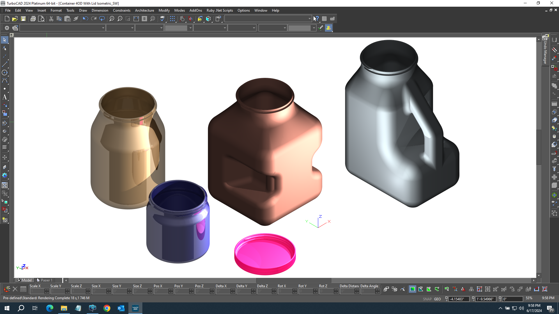 Container Set W/Lids by LIG Computer | Download free STL model ...