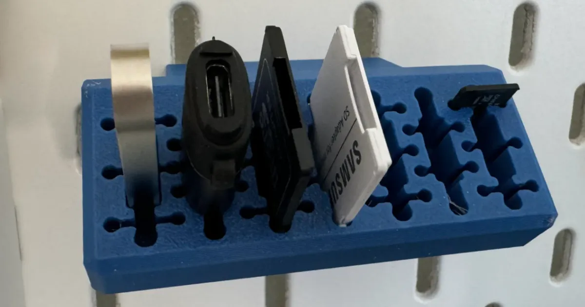 IKEA Skadis USB & SD Card Holder with T-Clip Mini by Diogo Resende ...