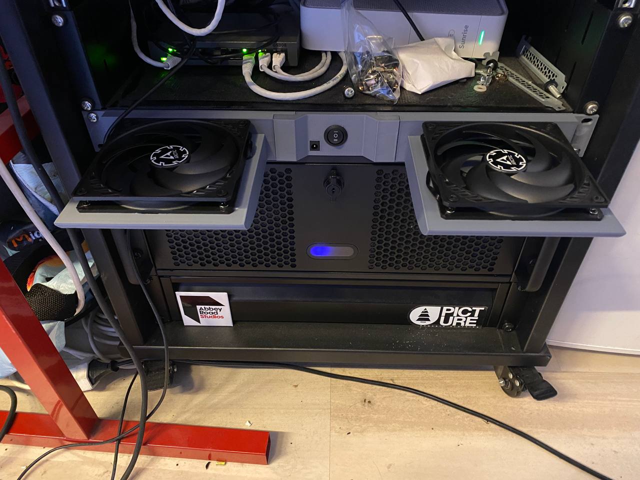 True 1U Rack Fan Cooler (V4) by AX | Download free STL model ...