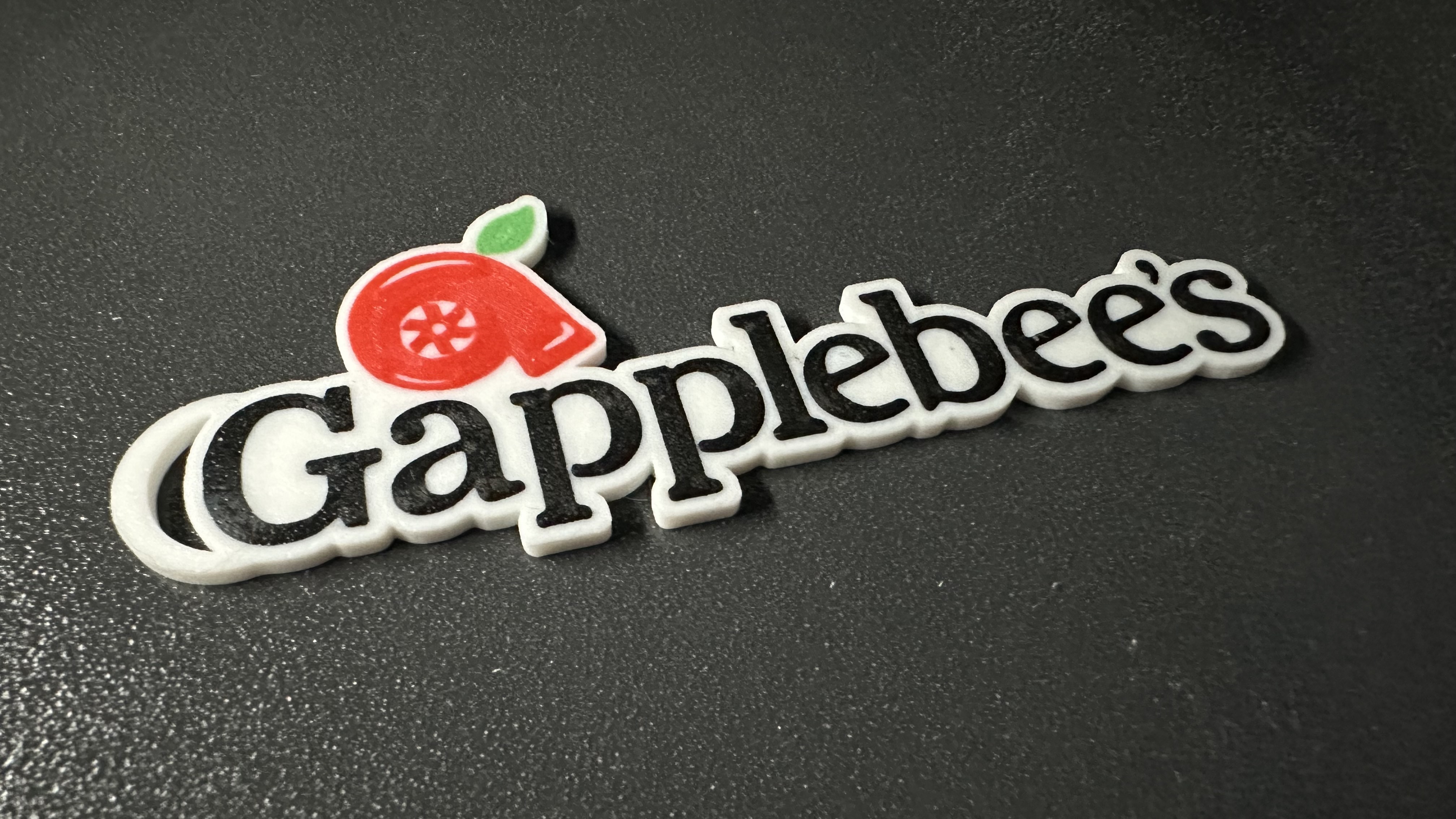 Gapplebees Logo Keychain by Auto_EGR | Download free STL model ...