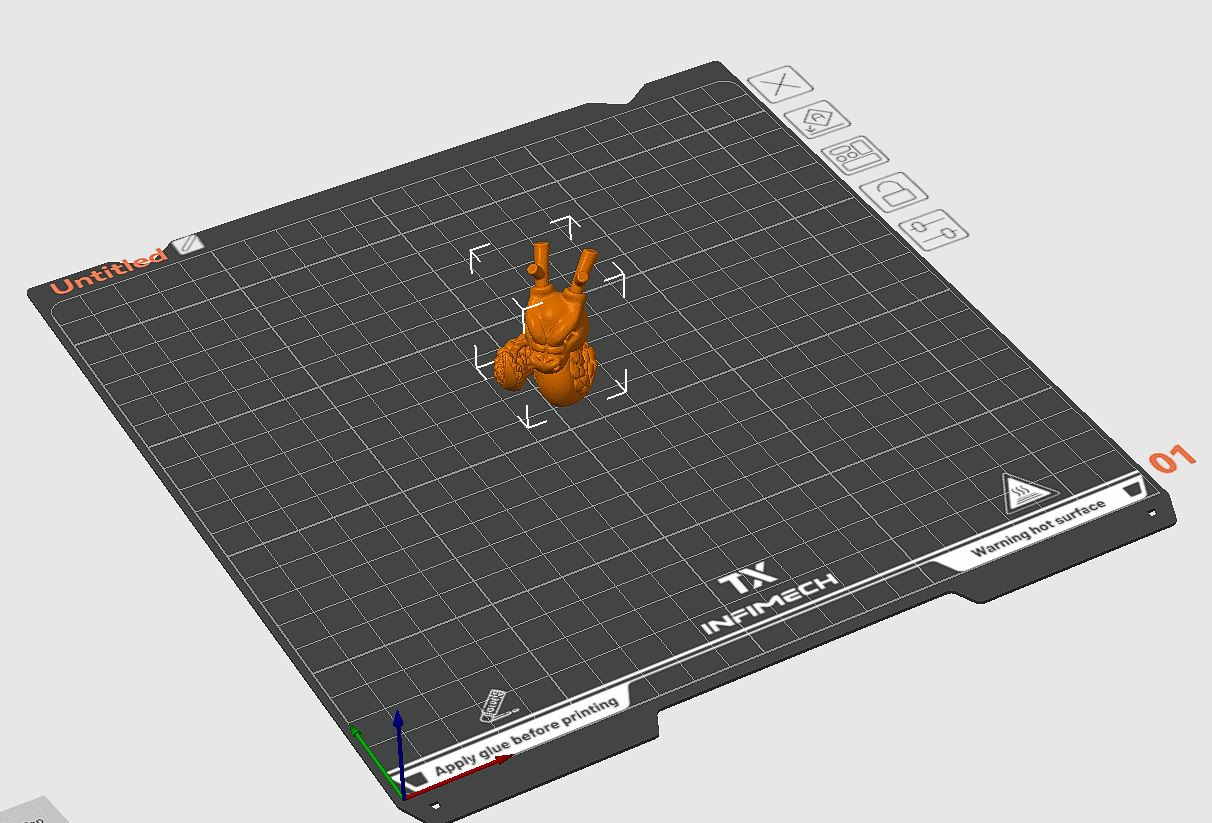 Infimech TX orcaslicer bed texture fixed/PEI sheet by Singularity12:42 ...
