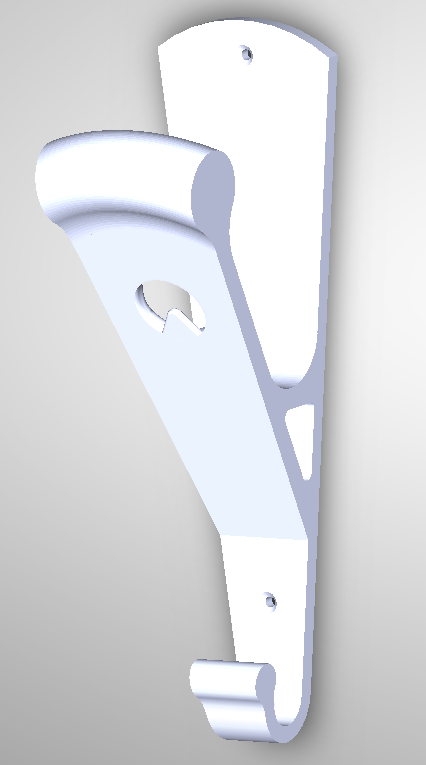 hanger for helmet, jacket and keys by dls | Download free STL model ...