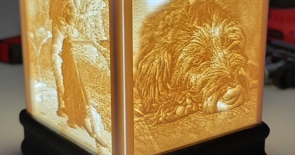 LED Lithophane Lamp - CUSTOM LITHOPHANE GUIDE by iQue | Download free ...