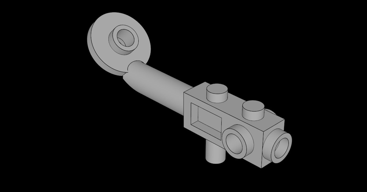 Lego Compatible (4479.dat) Minifig Metal Detector Stud on Search Head ...