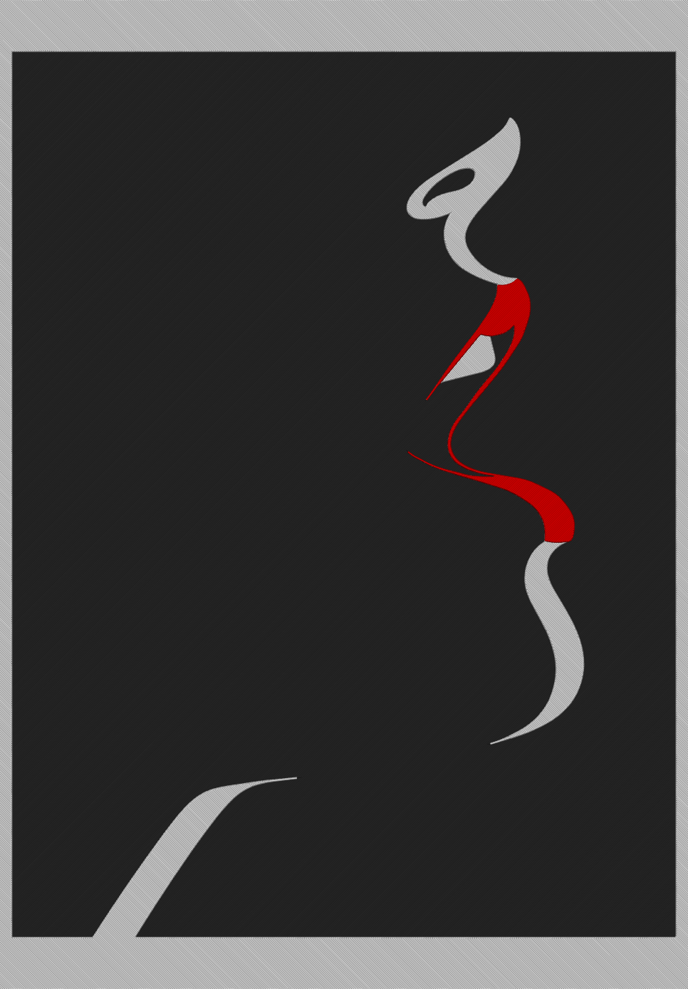 Red Lips 2 Wall Art by Alejandro Díaz | Download free STL model ...