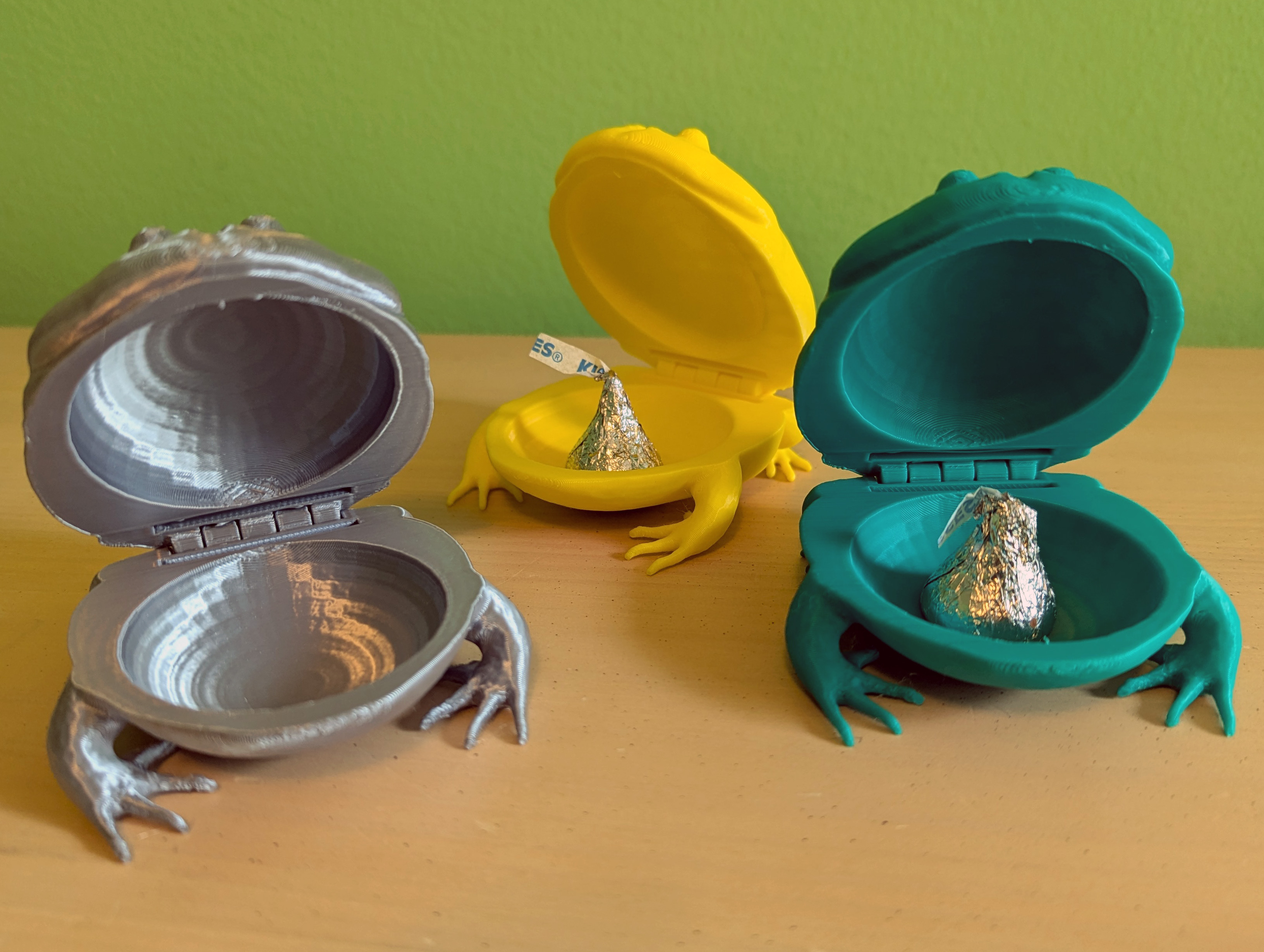 Frog Shaped Hinged Trinket Box (3) Sizes by scottg | Download free STL ...