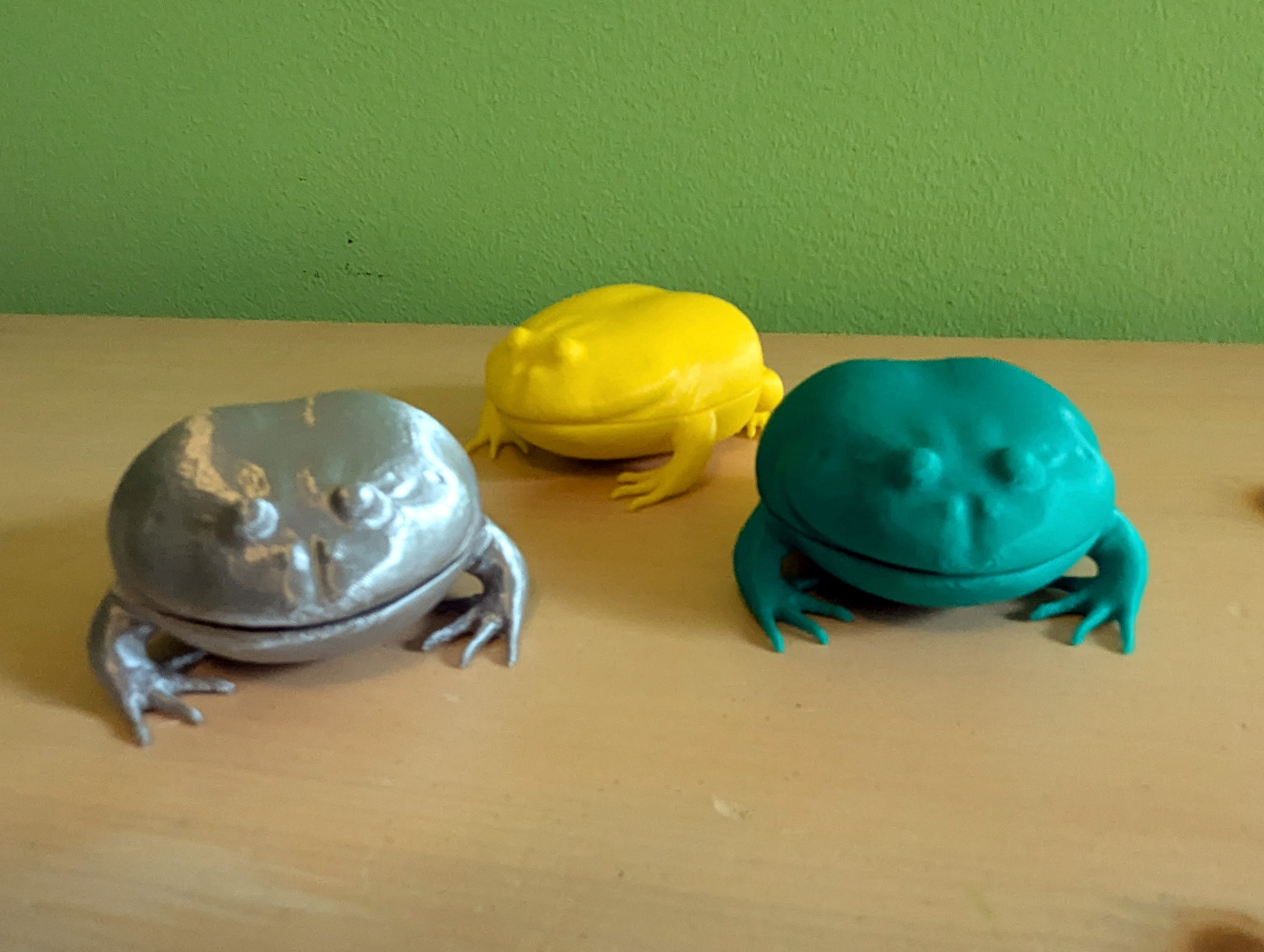 Frog Shaped Hinged Trinket Box (3) Sizes by scottg | Download free STL ...