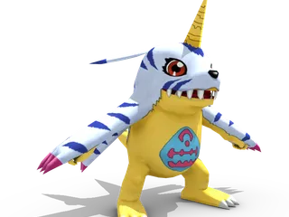 Gabumon from Digimon by Skeleton Dan | Download free STL model ...