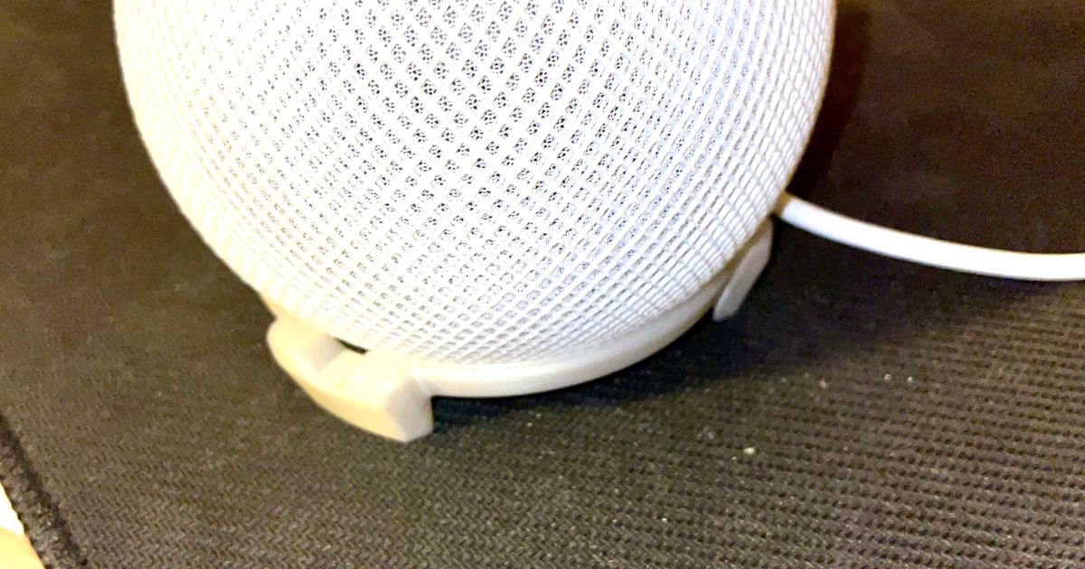 Apple HomePod Mini support ring by G.design | Download free STL model ...