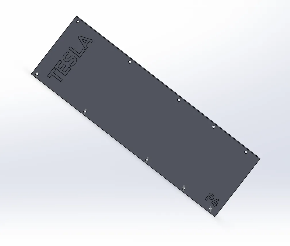 Tesla P4 airflow guide replacement by _ Transparent | Download free STL ...
