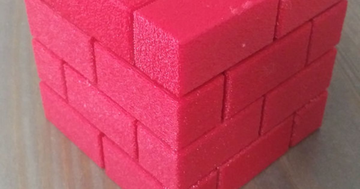 Brick Block Puzzle Box - no metal hardware by spool2kool | Download ...