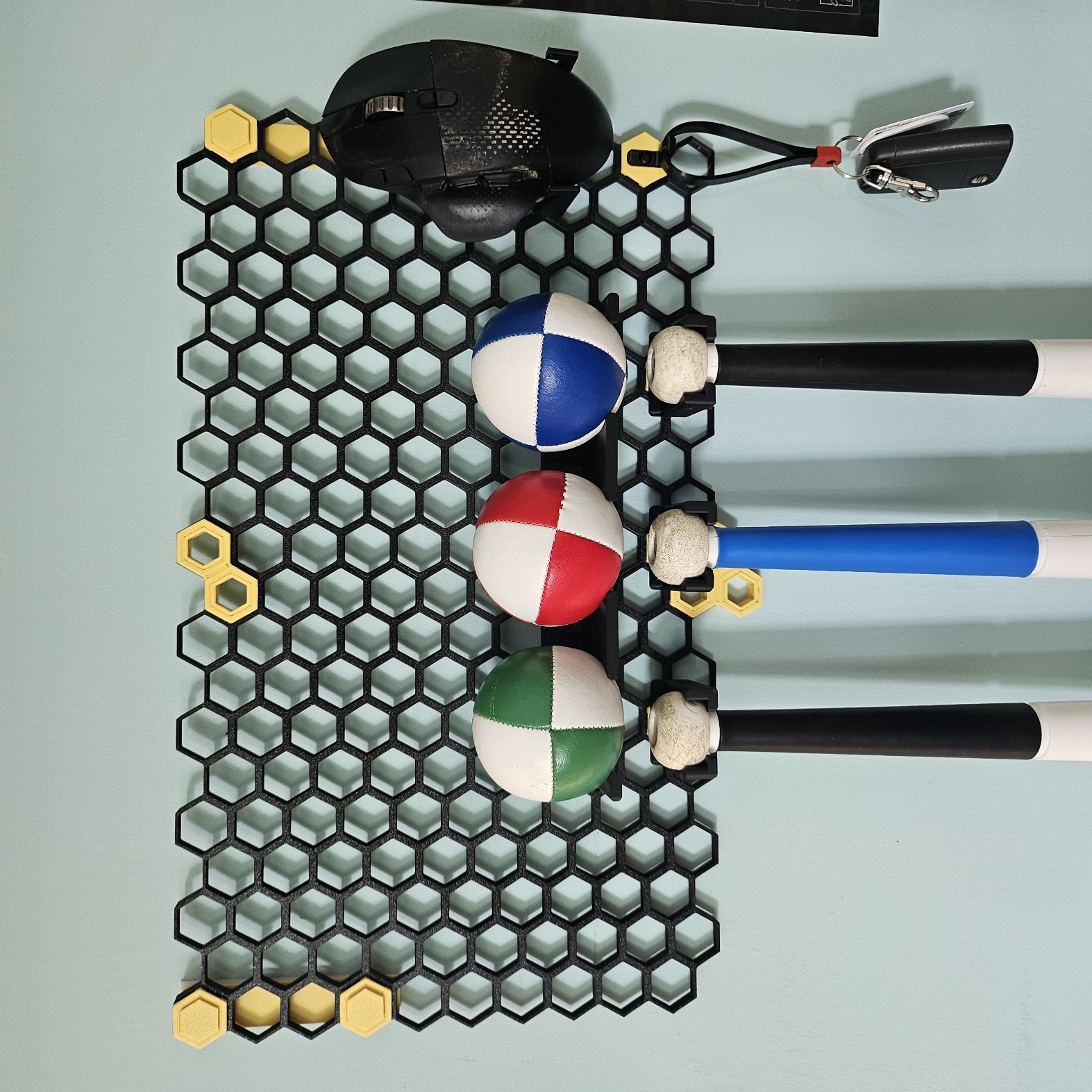 Juggling Ball Shelf - Honeycomb Wall Storage by Sol_3 | Download free ...