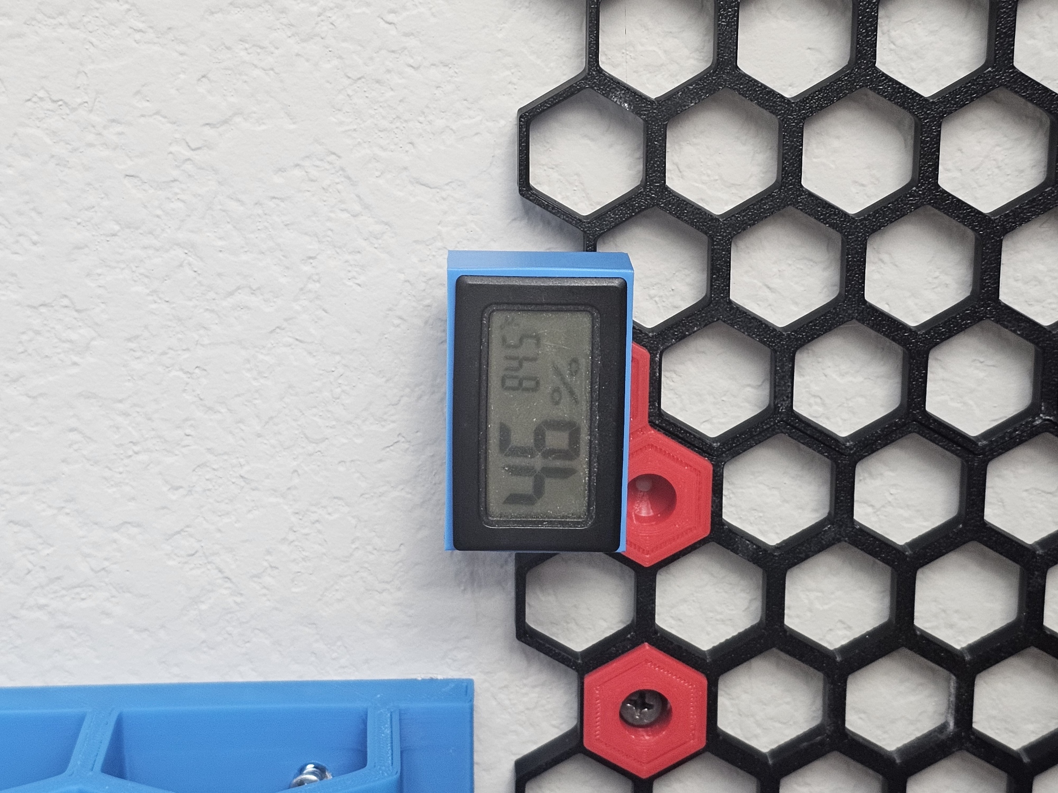 Hygrometer and Temp Display for Hex Storage Wall by Lee David ...