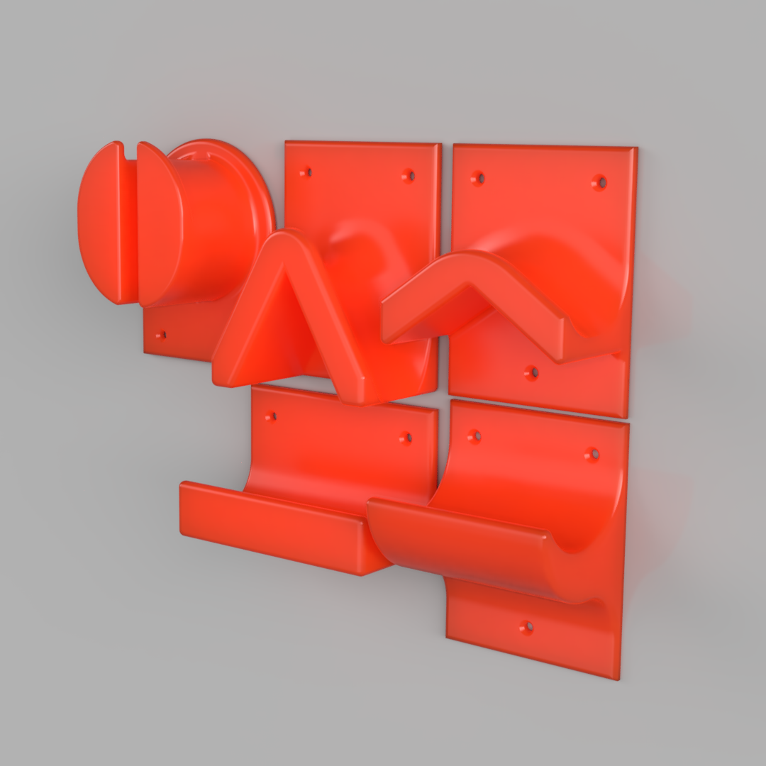 Gym cable attachment organiser hanger by BonSzczur | Download free STL ...