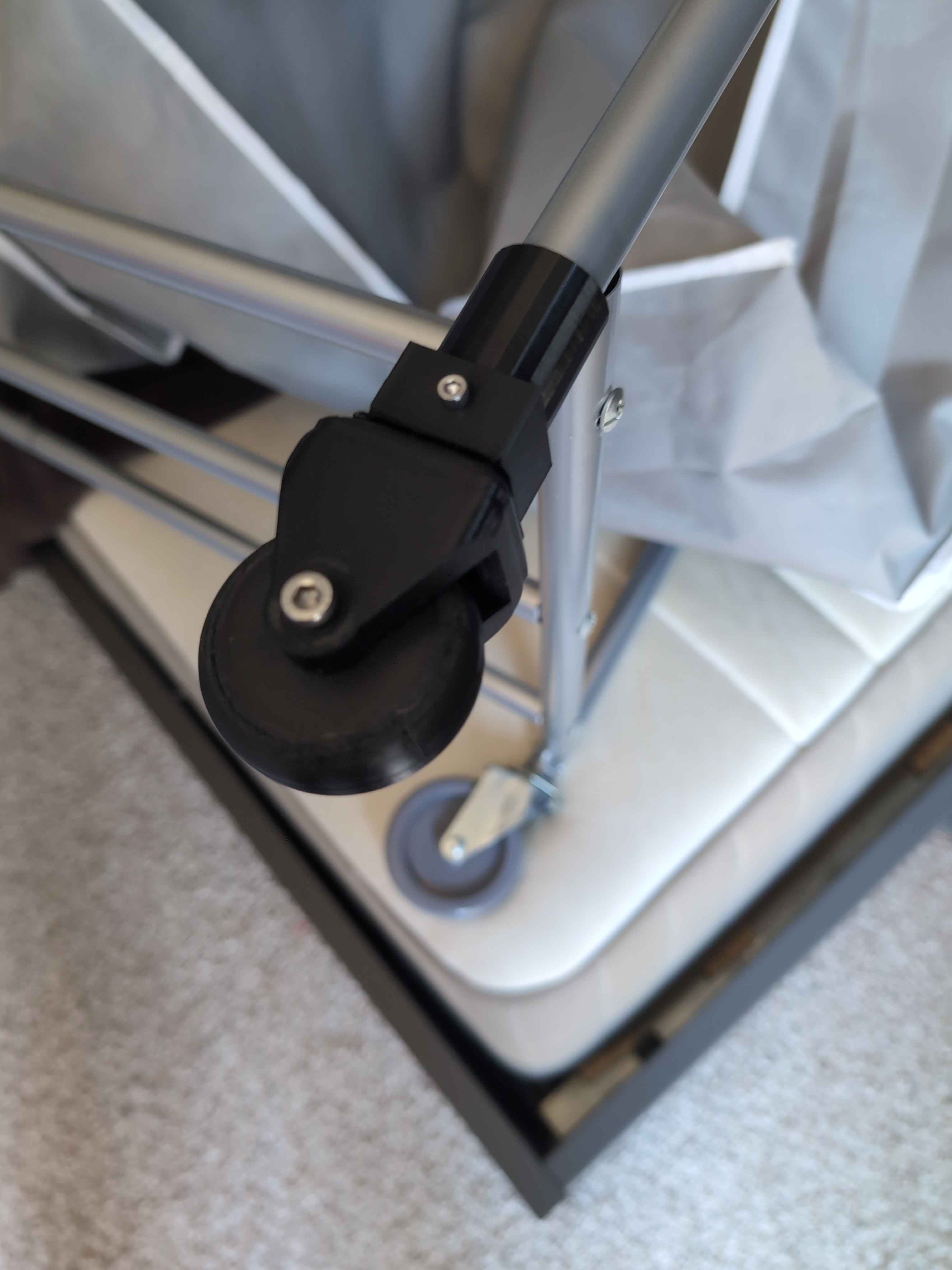 Castor Wheel Mount - Round Tubing Mount by Katfish Heavy Industries ...
