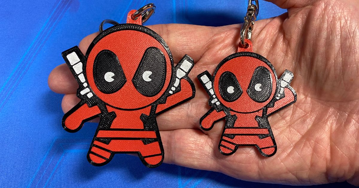 Deadpool Chibi Keychains by nerdyviews | Download free STL model ...