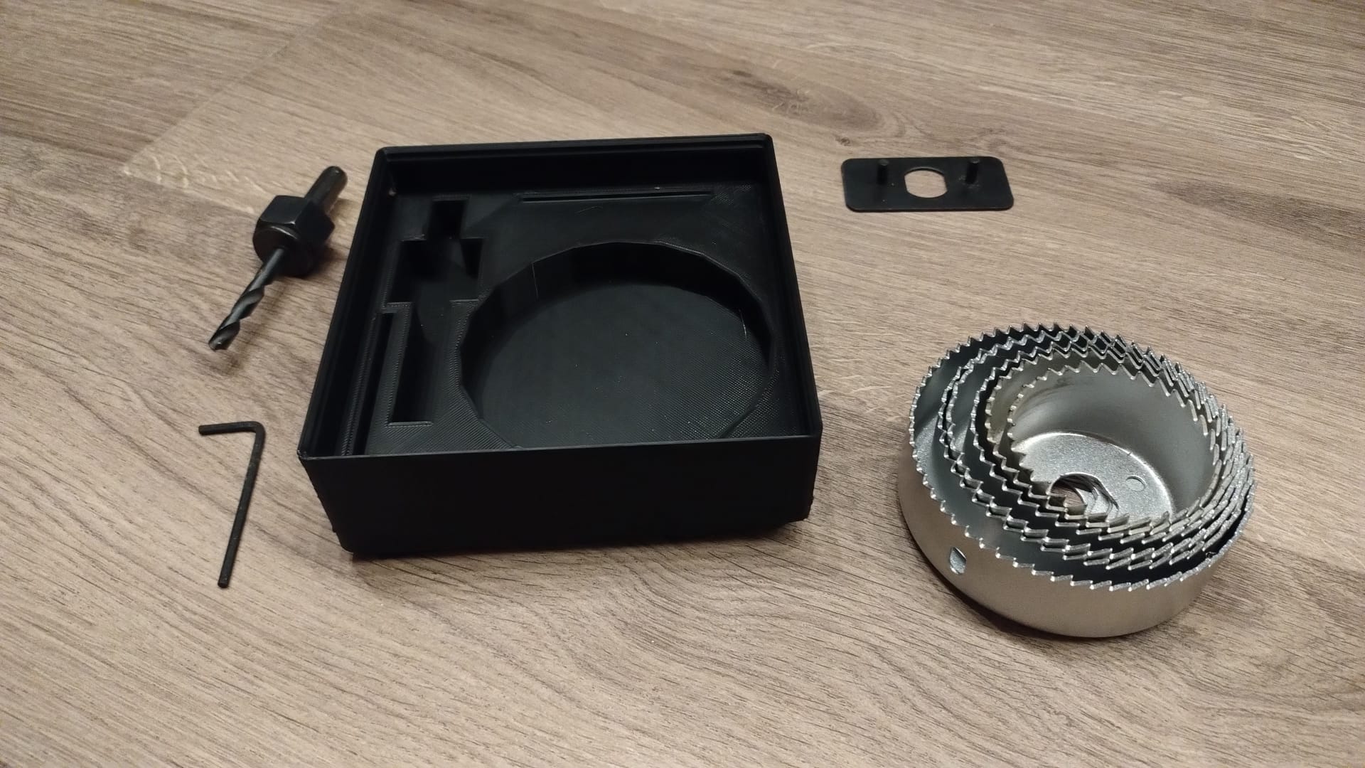 86mm Hole Saw Holder for Gridfinity 3x3 by Yoshi | Download free STL ...