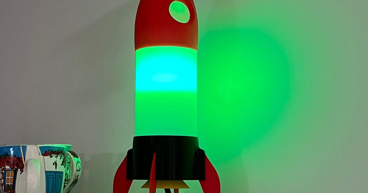 Rocket lamp E27 by cosetreddì | Download free STL model | Printables.com