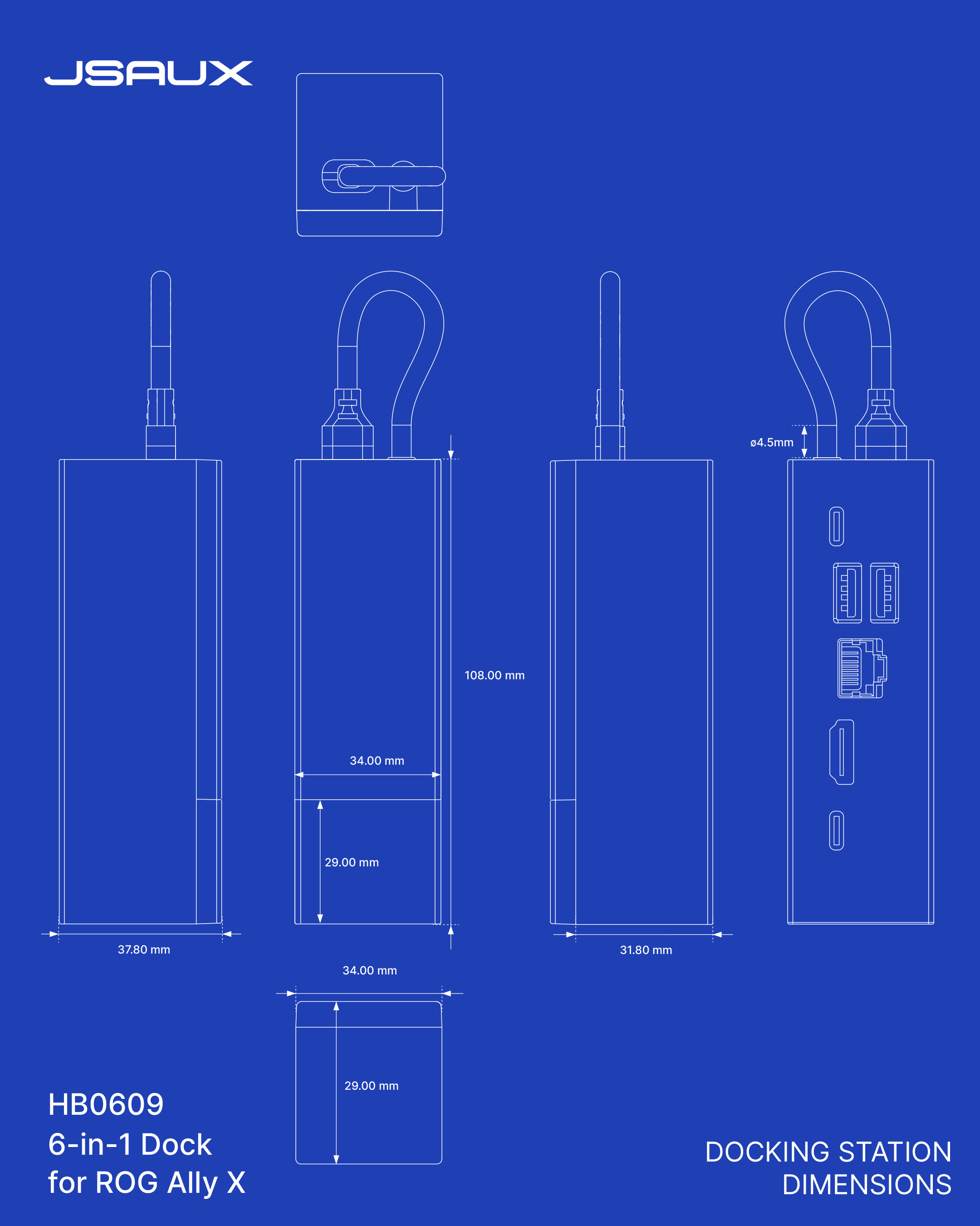 JSAUX HB0609 Docking Station 3D Modeling Toolkit: SWAP SHEET & BASE ...