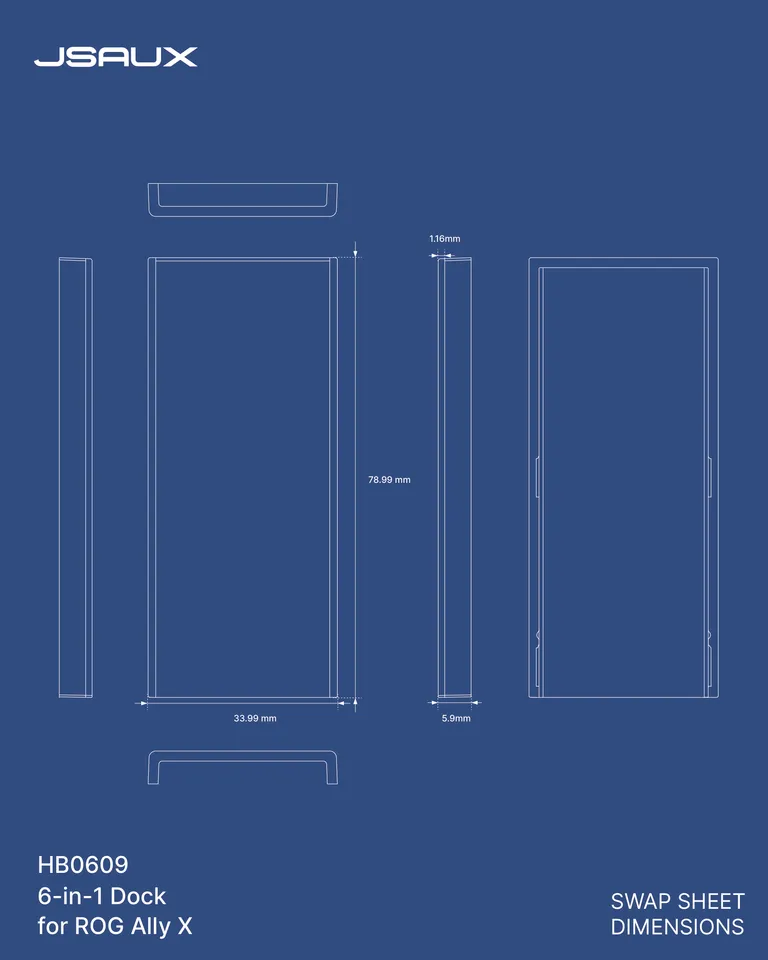 JSAUX HB0609 Docking Station 3D Modeling Toolkit: SWAP SHEET & BASE ...