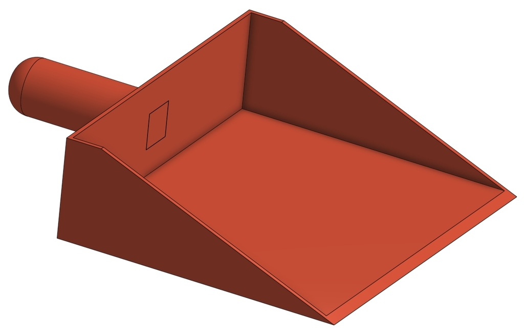 Simple Dust Pan by Tarrant1701 | Download free STL model | Printables.com