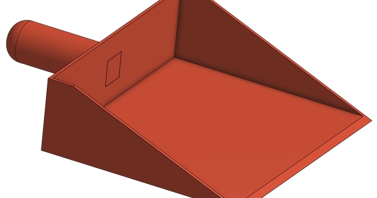 Simple Dust Pan by Tarrant1701 | Download free STL model | Printables.com