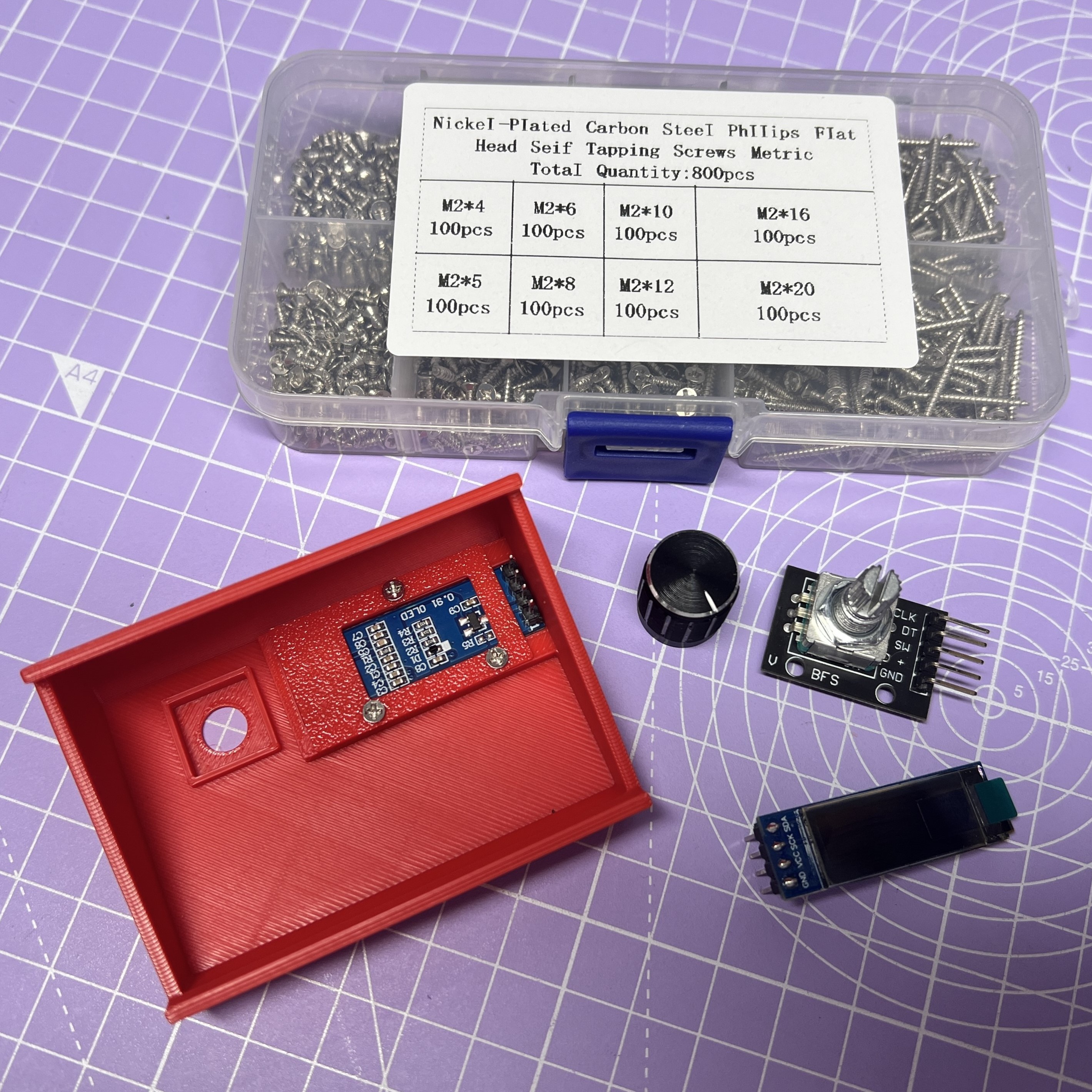 A500 GOTEK OLED Screen and Rotary Encoder Enclosure by Kari (rhymes ...