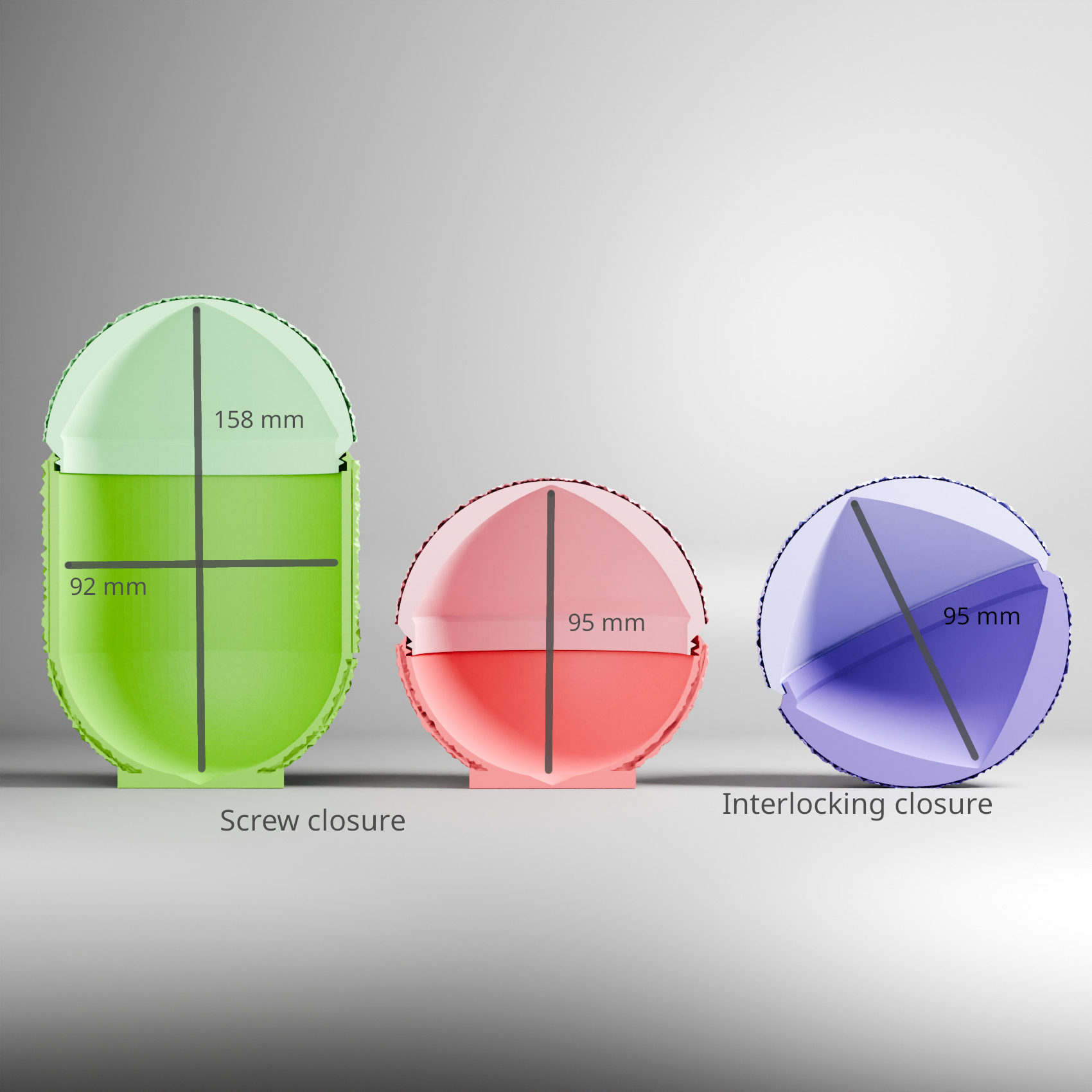 BOOGLE – PACK BOITES SPHERIQUES by Tomishape | Download free STL model ...