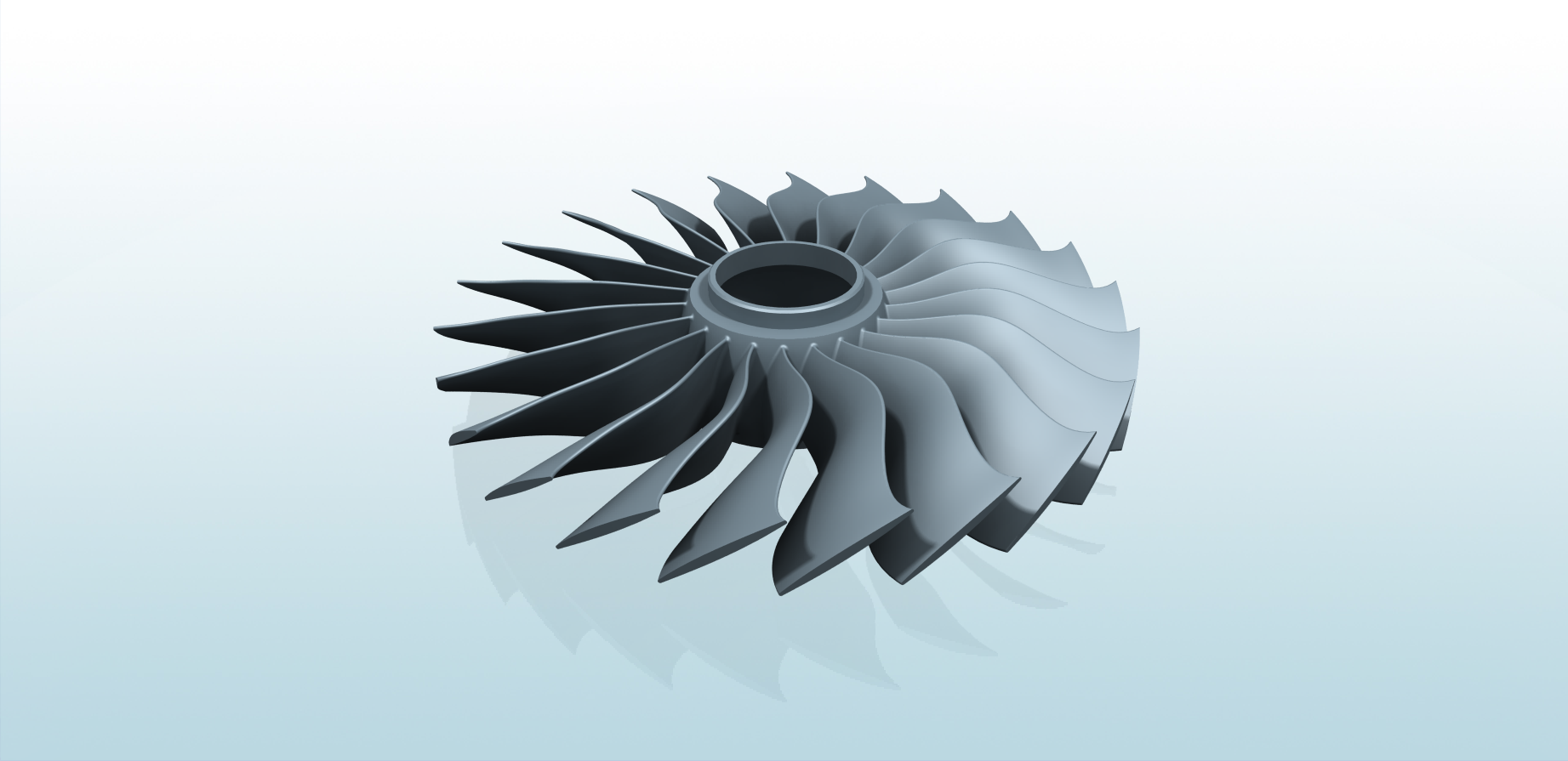 Model of a multi compressor stage ducted fan turbine by Dom | Download ...