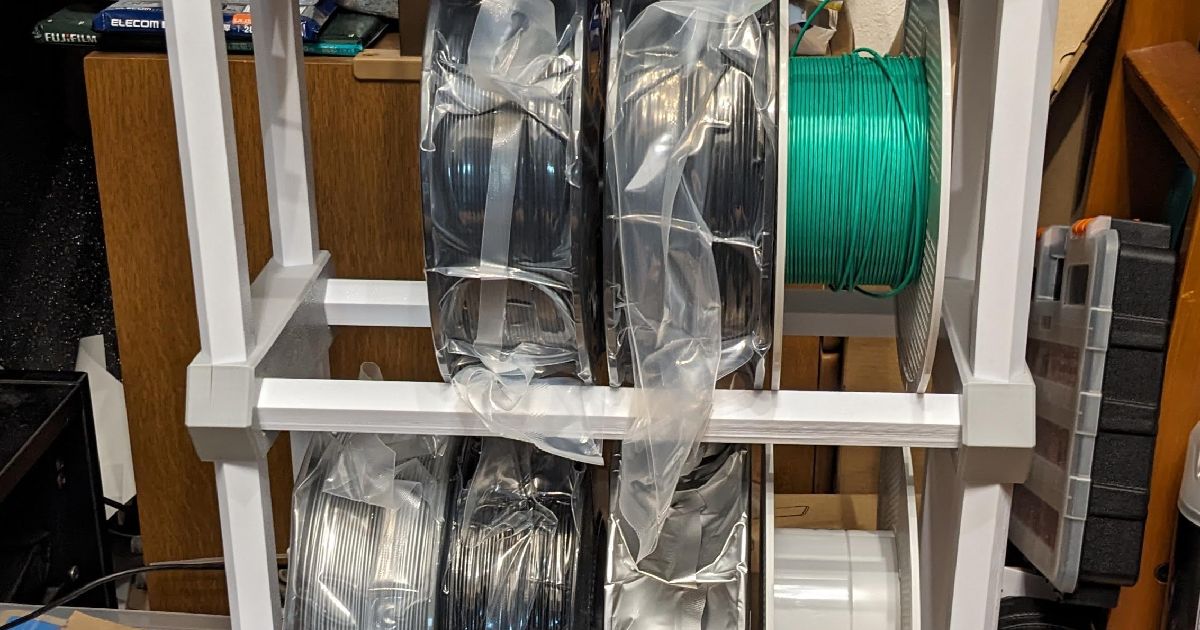 extended 33cm pole for Modular filament spool rack by Koji Sakai ...