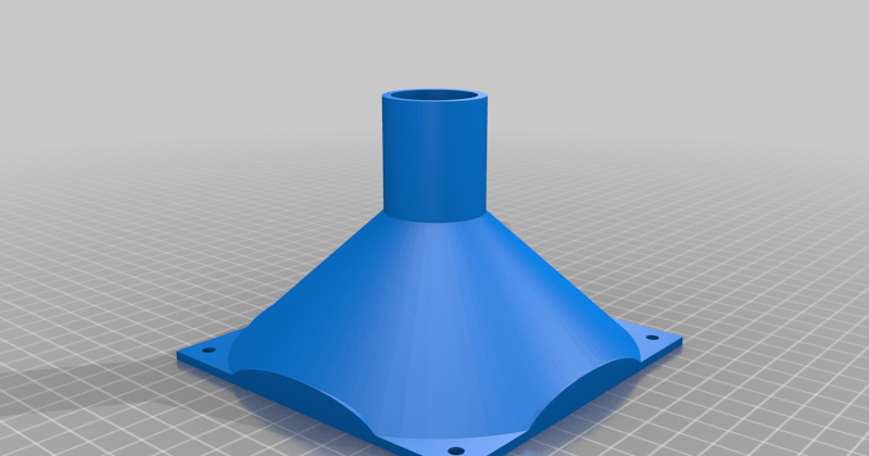 120mm fume extractor to 1" PVC by Deric Adam | Download free STL model ...