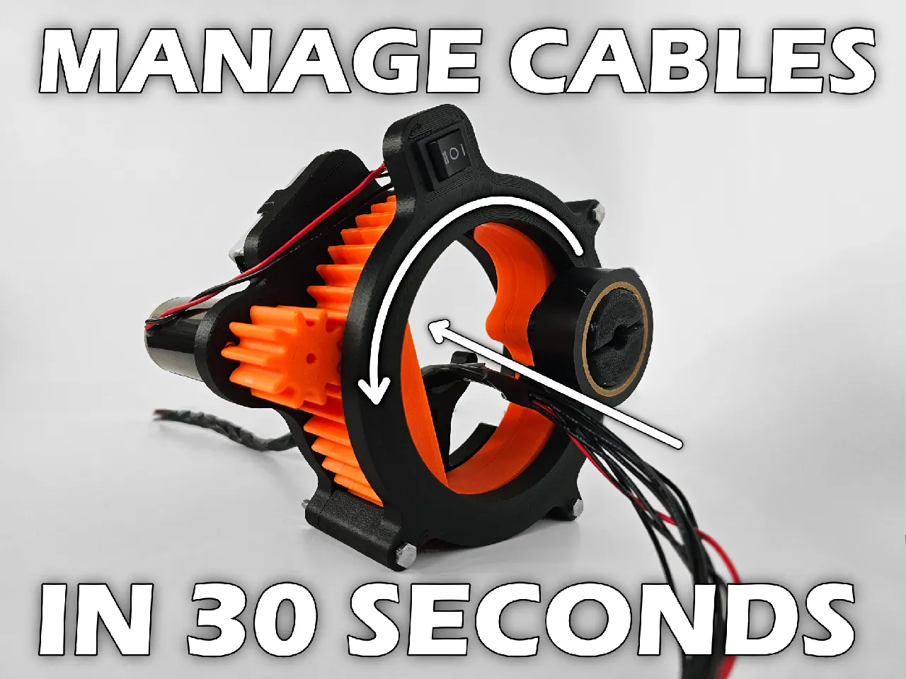 Semi-automatic cable wrapper by Magmabow | Download free STL model ...