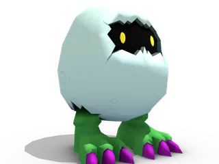 Digitamamon from Digimon by Skeleton Dan | Download free STL model ...
